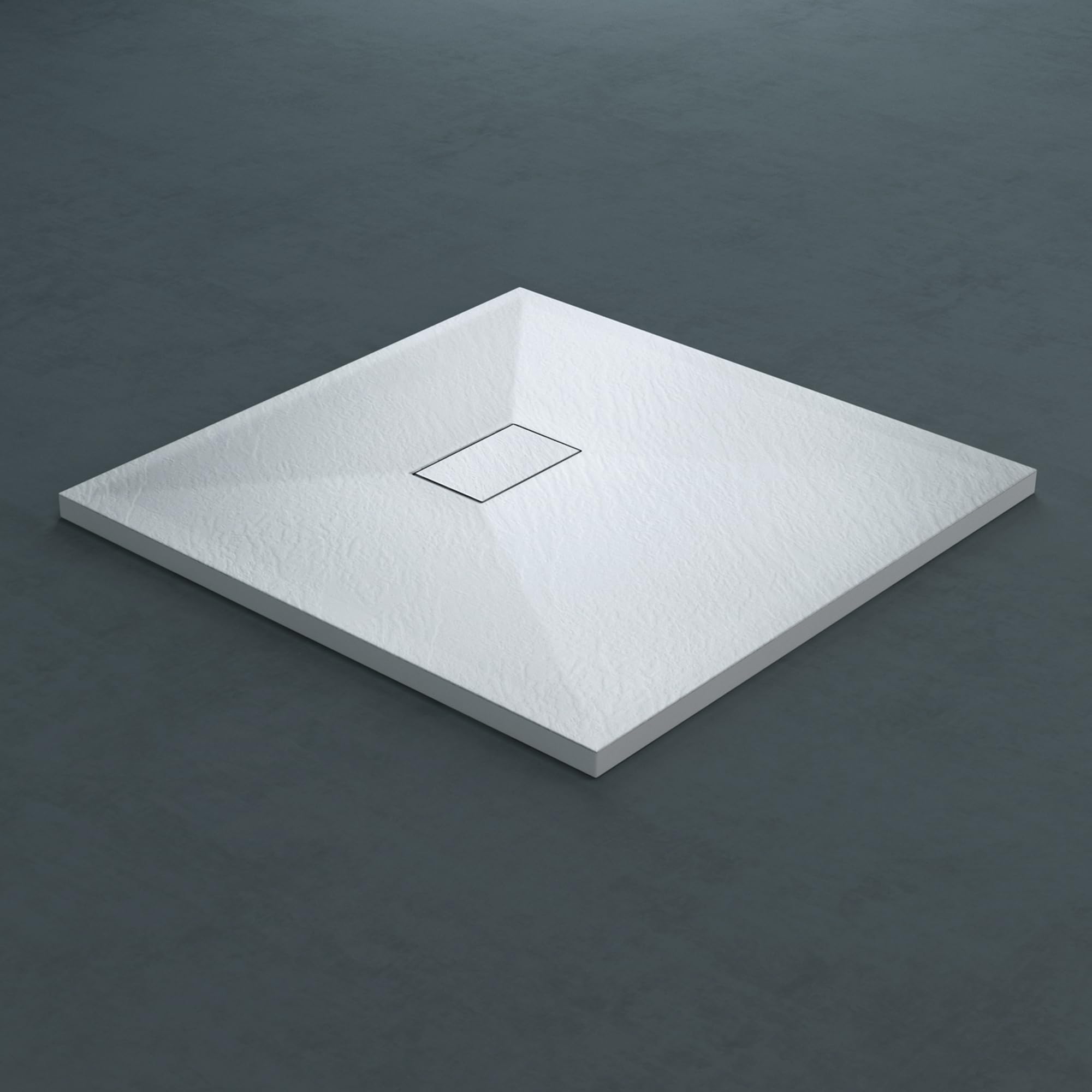 Doporro Receveur de Douche 90x90 Bac à Douche Ultra Plat Blanc Geoma06 ...