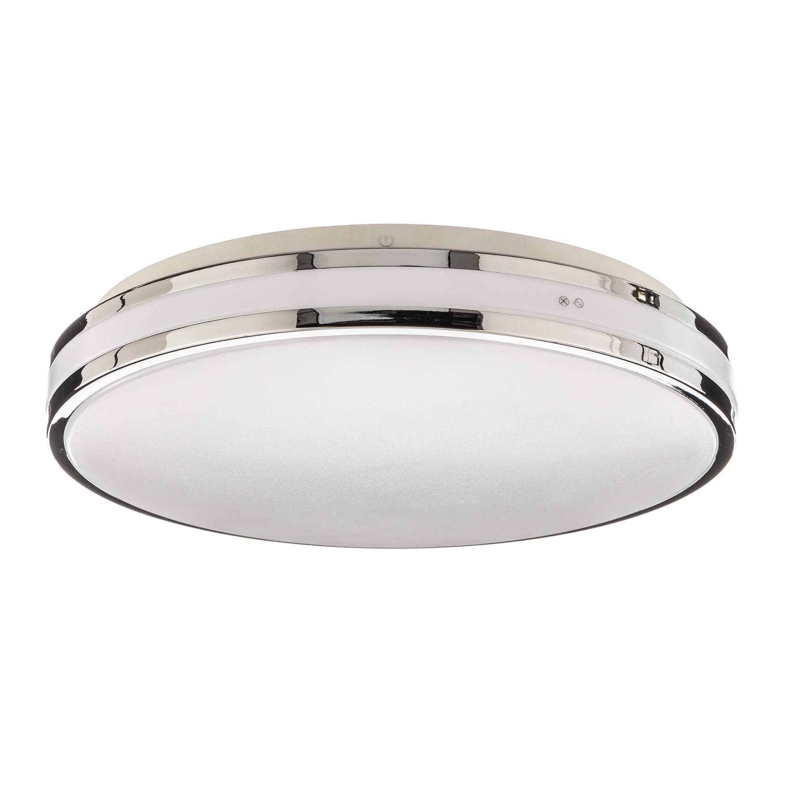 Arcchio Sinovu plafonnier pour salle de bain LED, chrome, 34 cm ...