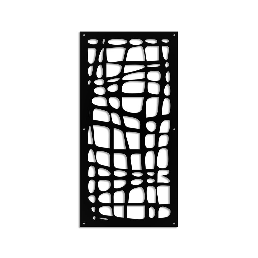 ABSTRACTO - Panel PVC Perforado - Parasol 73X148 cm NEGRO | Leroy Merlin