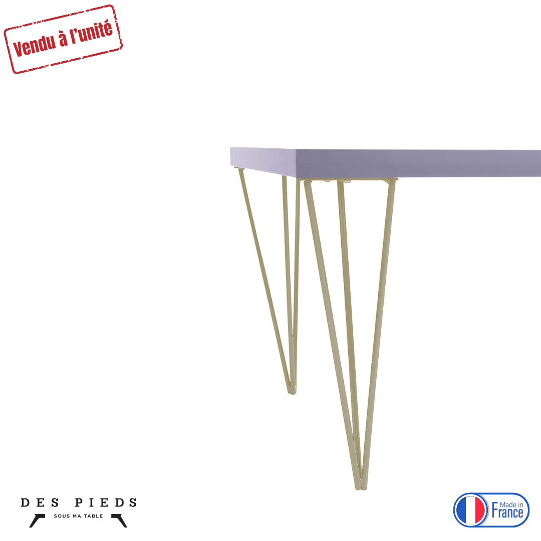 Pied table basse métal T_STAR 41 cm Finition Laiton Satin | Leroy Merlin