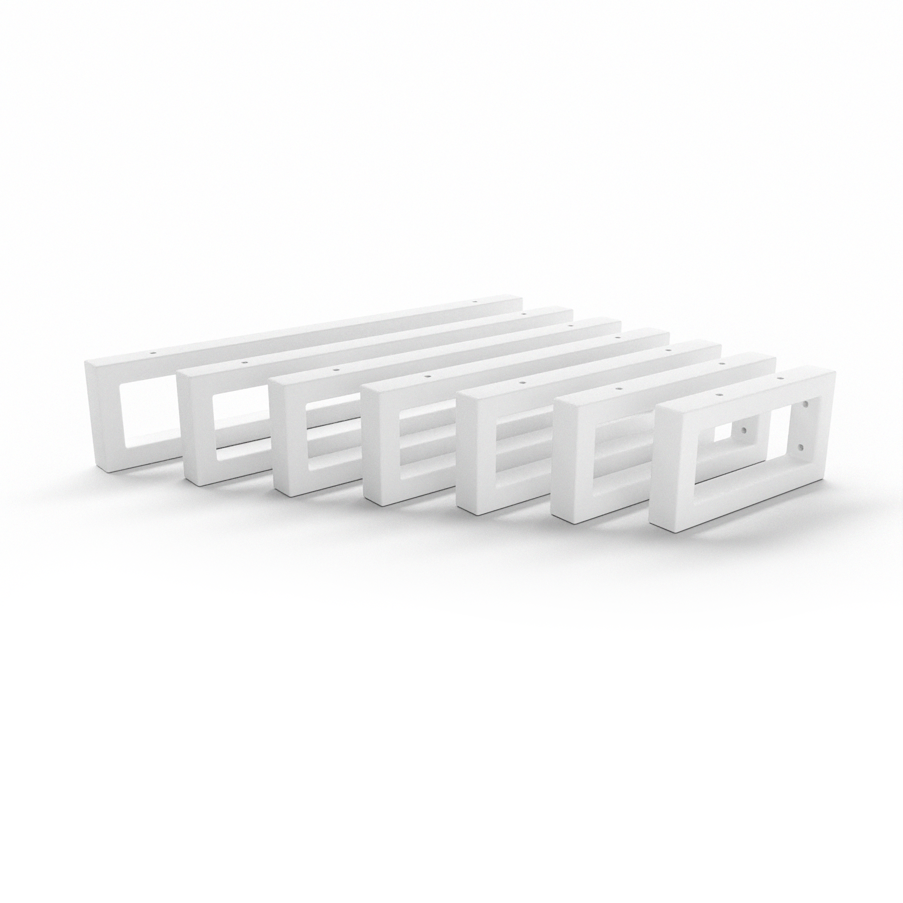 Support pour lavabo RHEIN - 10 cm de haut, 50 cm de profondeur, blanc ...
