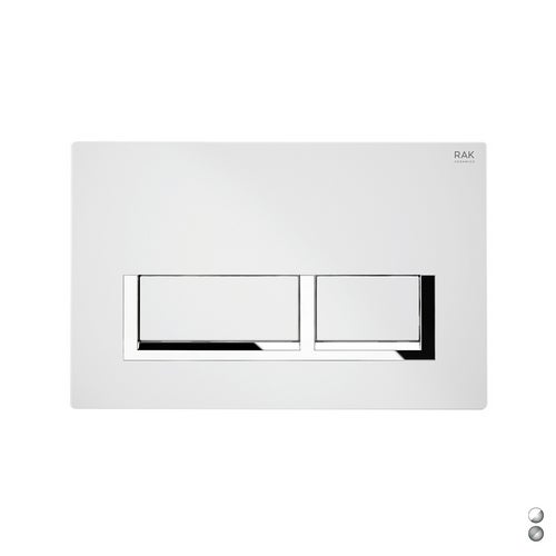 PLACA DE MANDO MOD. RECTANGULAR PARA CASSETTE RAK ECOFIX Blanco - Cromo ...