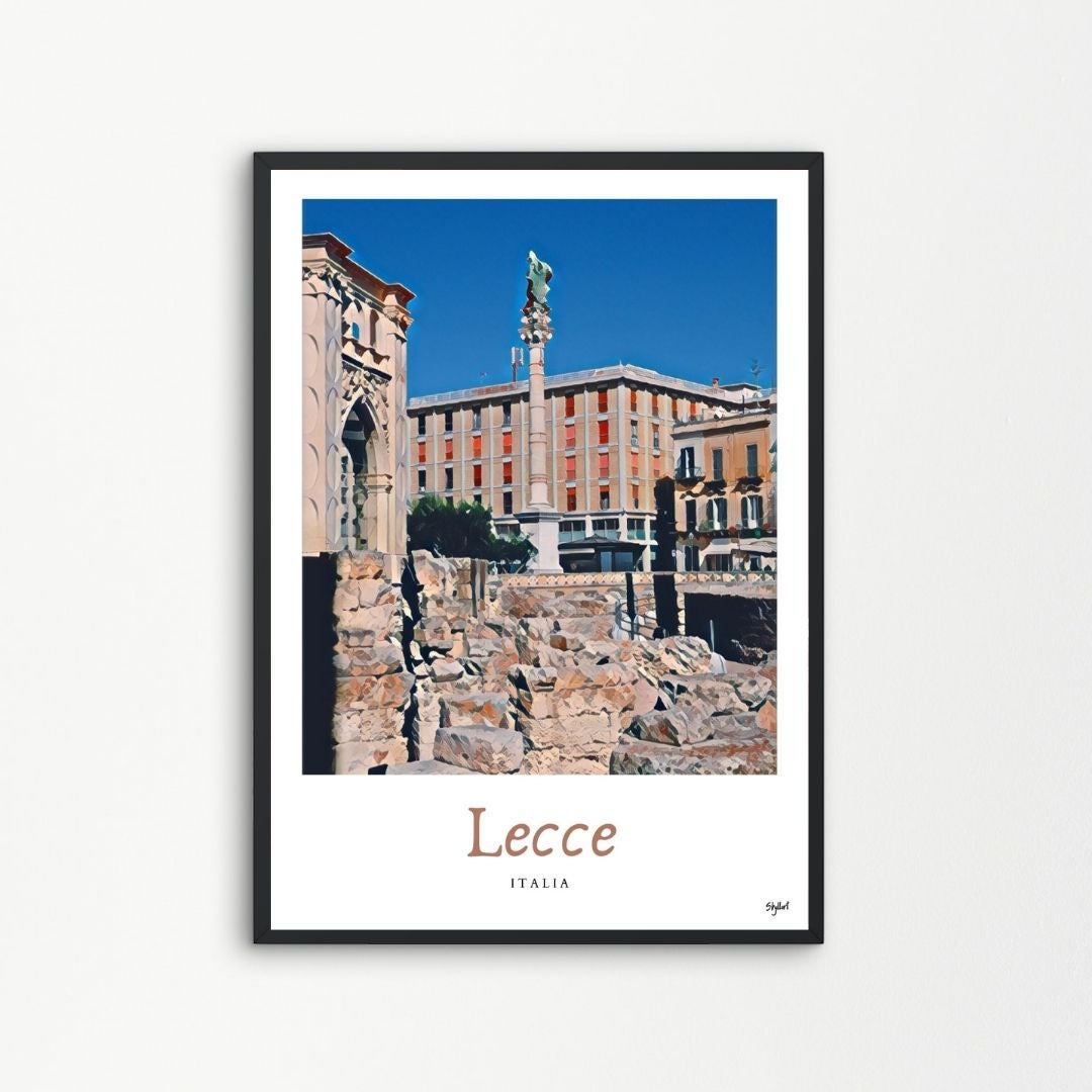 Poster città Lecce Italia - 30 x 42 cm Made in Italy | Leroy Merlin