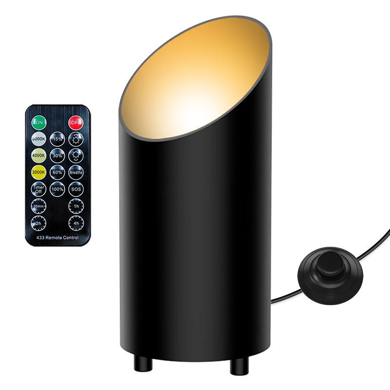 Foco LED de 5 W con 3 temperaturas (control de pie y control remoto ...