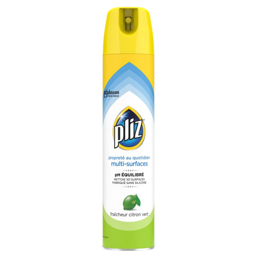Pliz® Aerosol Brilance & Soin Nettoyant Multi Surfaces Fraicheur Citron ...