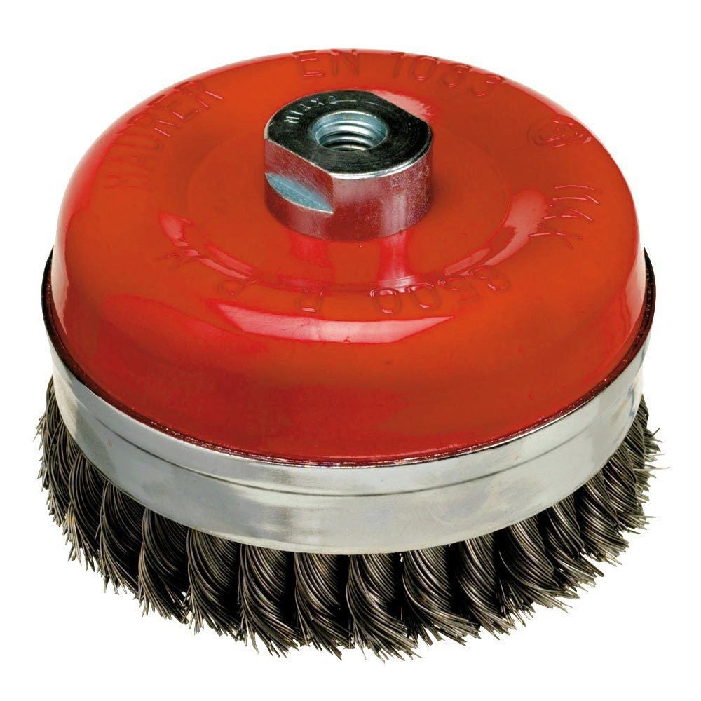 Brosse boisseau Maurer fil torsadà Â© 125x0,50 mm. M14 cm. | Leroy Merlin