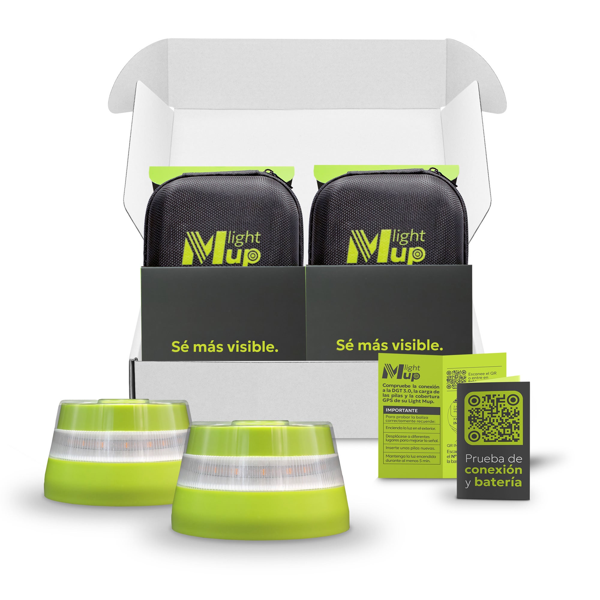 Baliza V16 LIGHTMUP LITE x2 homologada para DGT 3.0 con geolocalización IoT. Obligatoria en 2026 ...