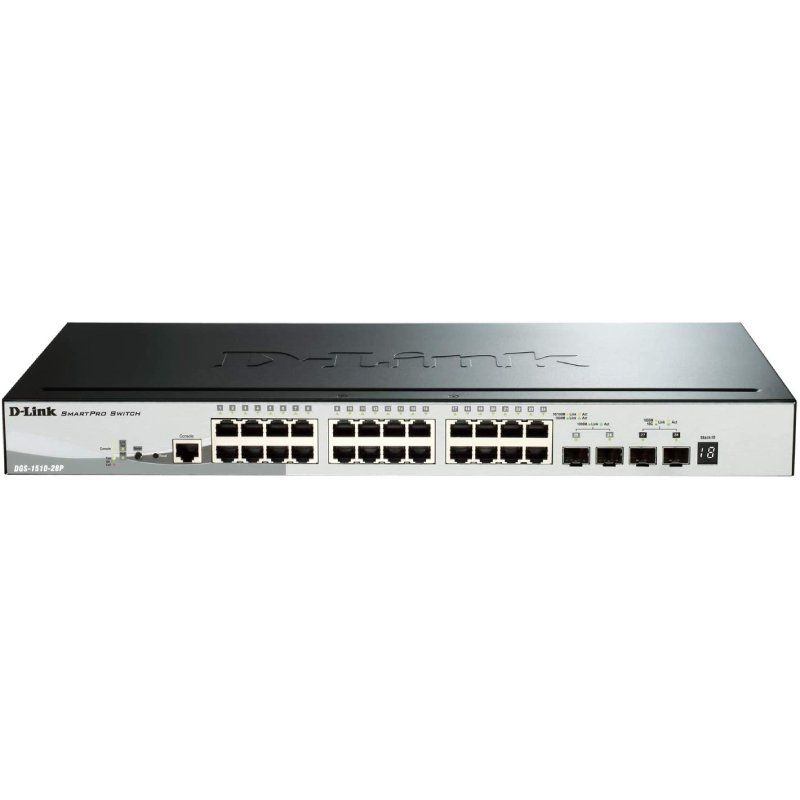 Switch D-Link Smart DGS-1510-28P 28 Puertos/ RJ-45 10/100/1000 PoE/ SFP ...