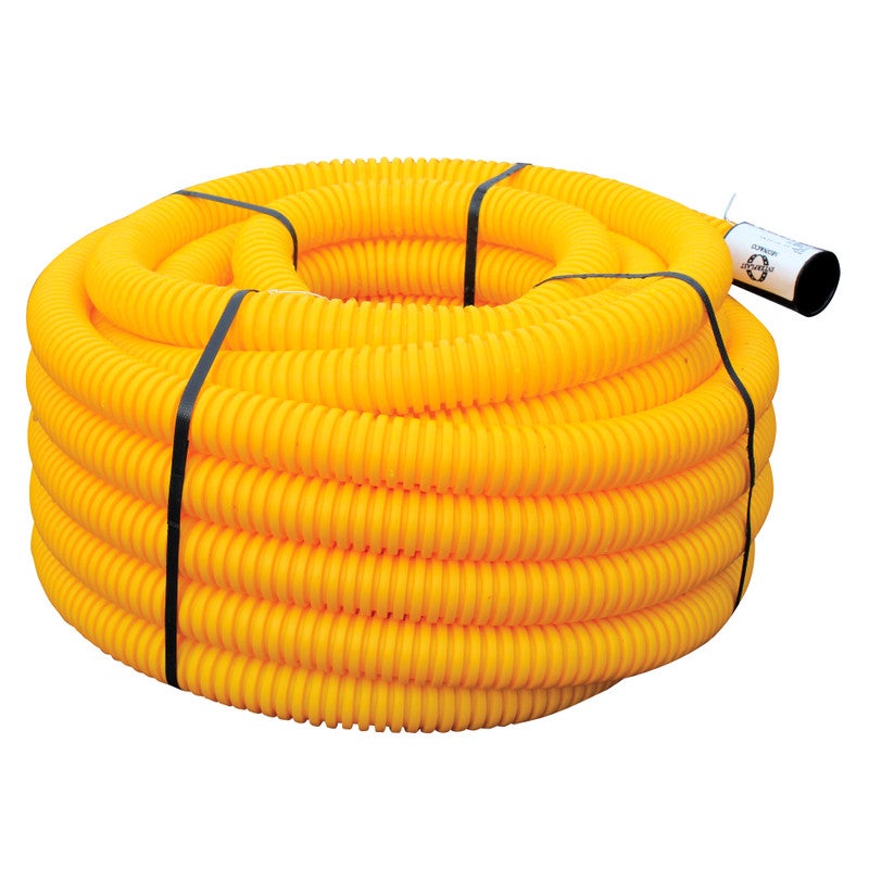 Gaine TPC jaune Ø40 couronne 25m | Leroy Merlin