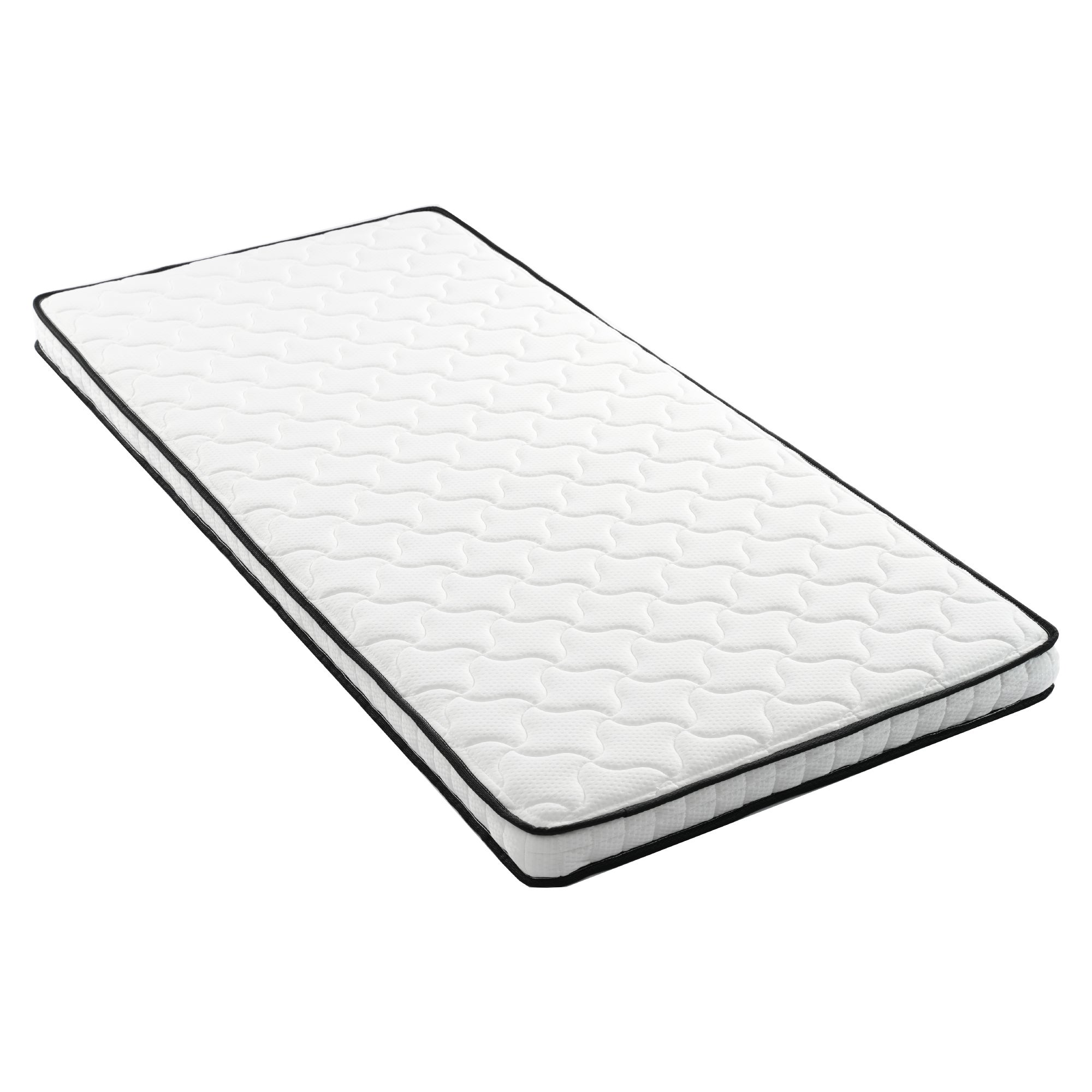 Matelas à ressorts, dimensions : 90 × 200 cm, épaisseur : 10 cm, niveau ...