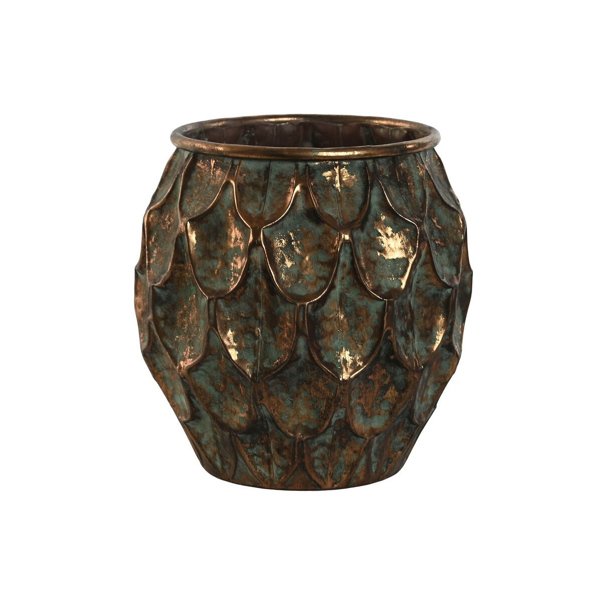 Cache-pot Home ESPRIT Doré Métal Vintage 28 x 28 x 28 cm | Leroy Merlin