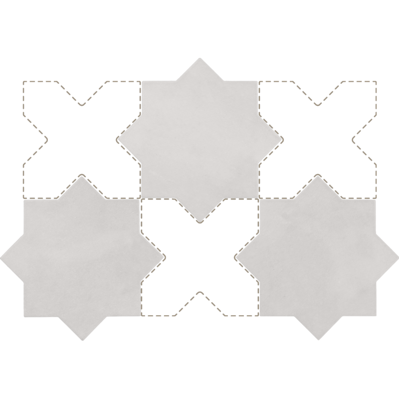KASBAH STAR SMOKE - Carrelage étoile à tacos 16,8x16,8 cm | Leroy Merlin