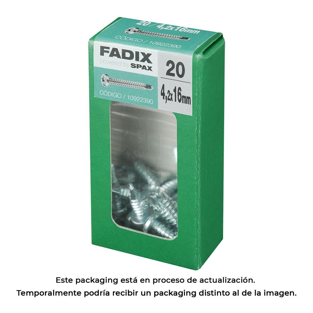 Caja de 20 unidades de tornillo de rosca chapa con cabeza redonda ...