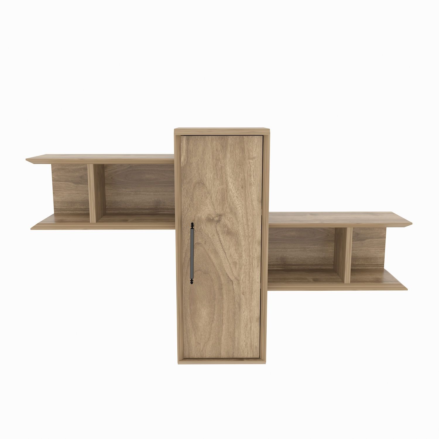 Étagère murale décorative Dentar L118,6xH75,6cm Bois foncé | Leroy Merlin
