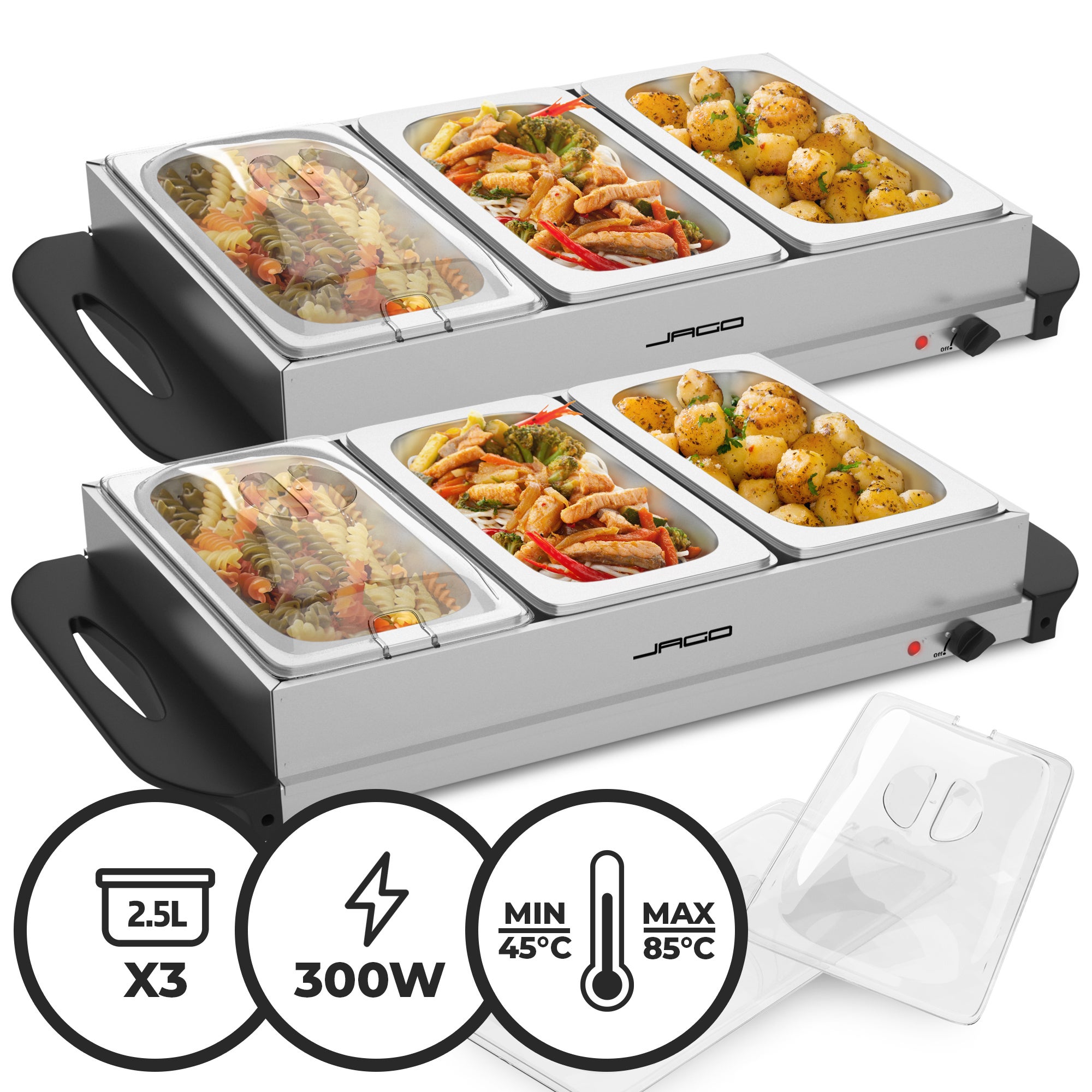 Calentador de comida eléctrico, bandeja para alimentos, calienta platos ...