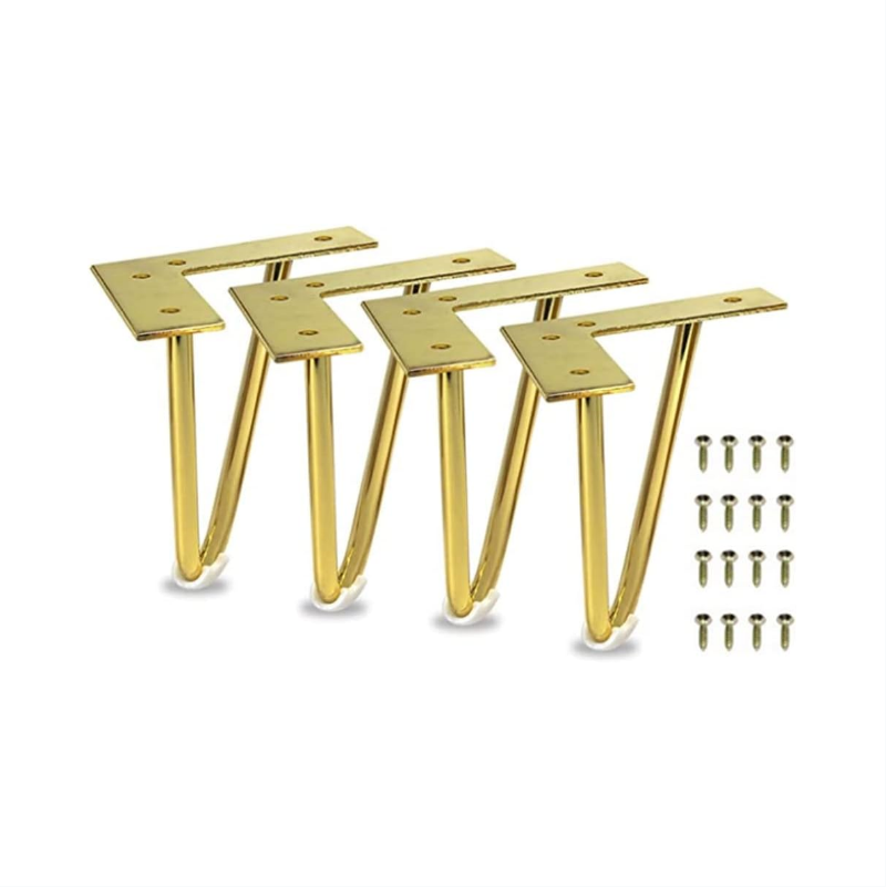 Lot de 4 Pieds de Meubles en métal Robustes avec vis pour Armoire ...