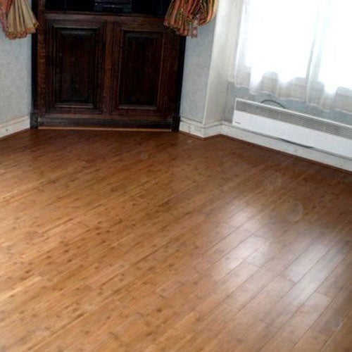 Parquet Massif Bambou Strong Verni Noisette 142X12X1850mm | Leroy Merlin