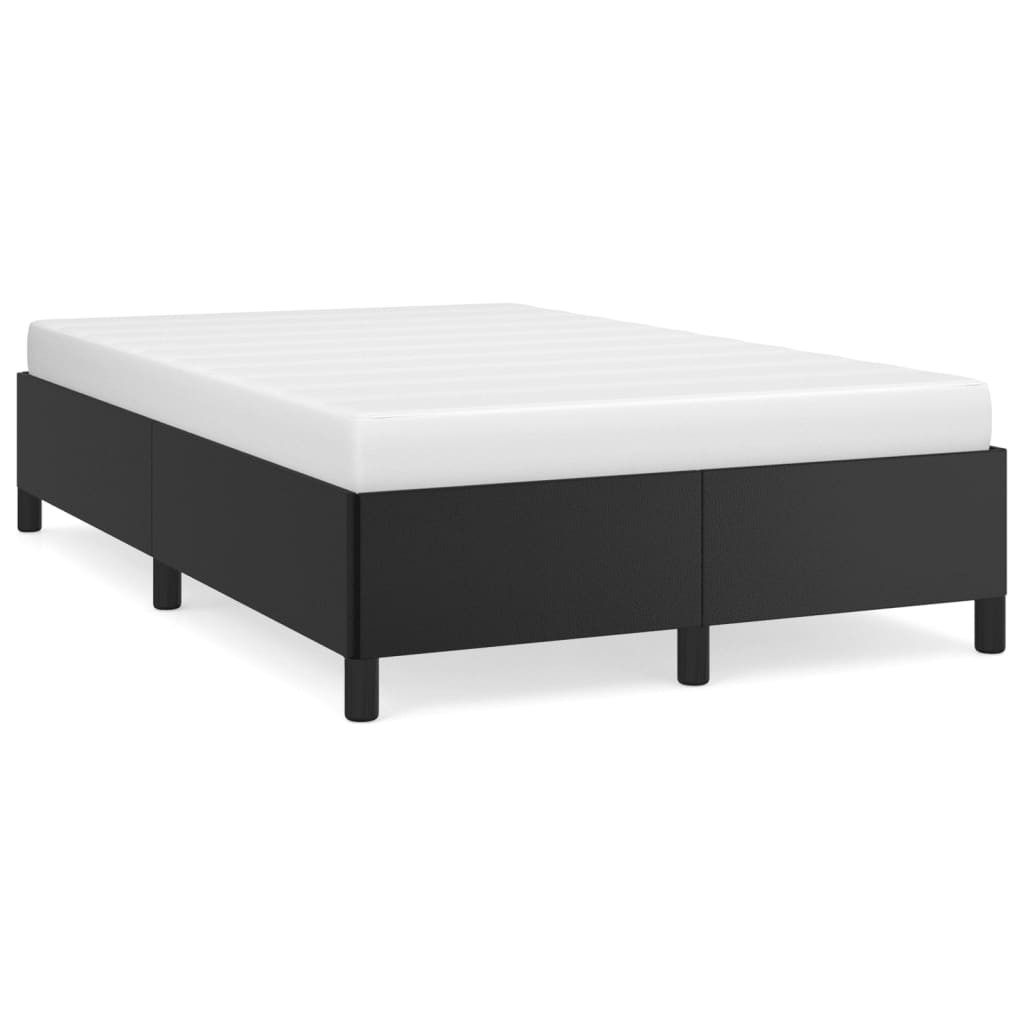 Estructura de cama negra 120x190 cm ecopiel | Leroy Merlin