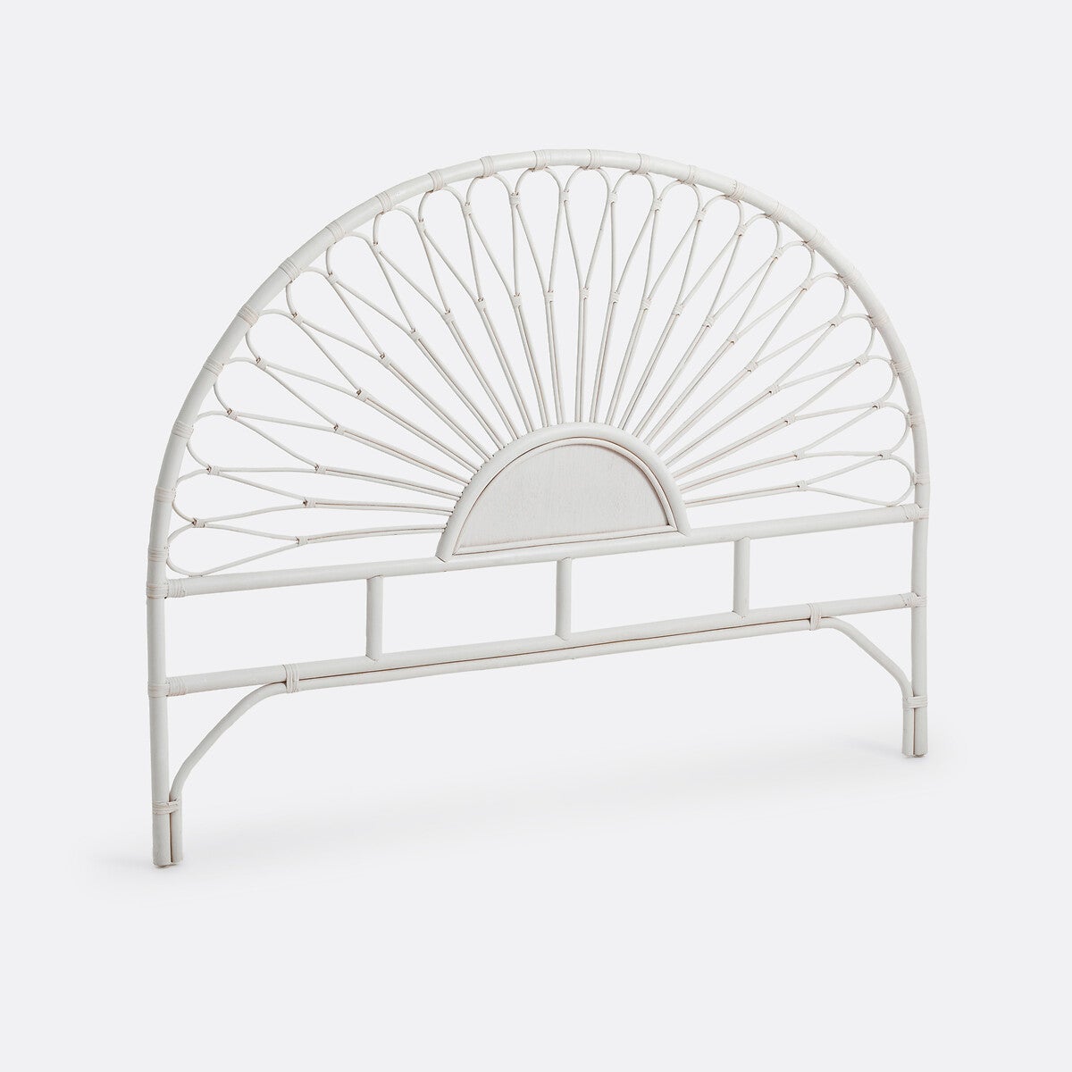 Tête de lit rotin, Tio - Blanc - 160 cm | Leroy Merlin