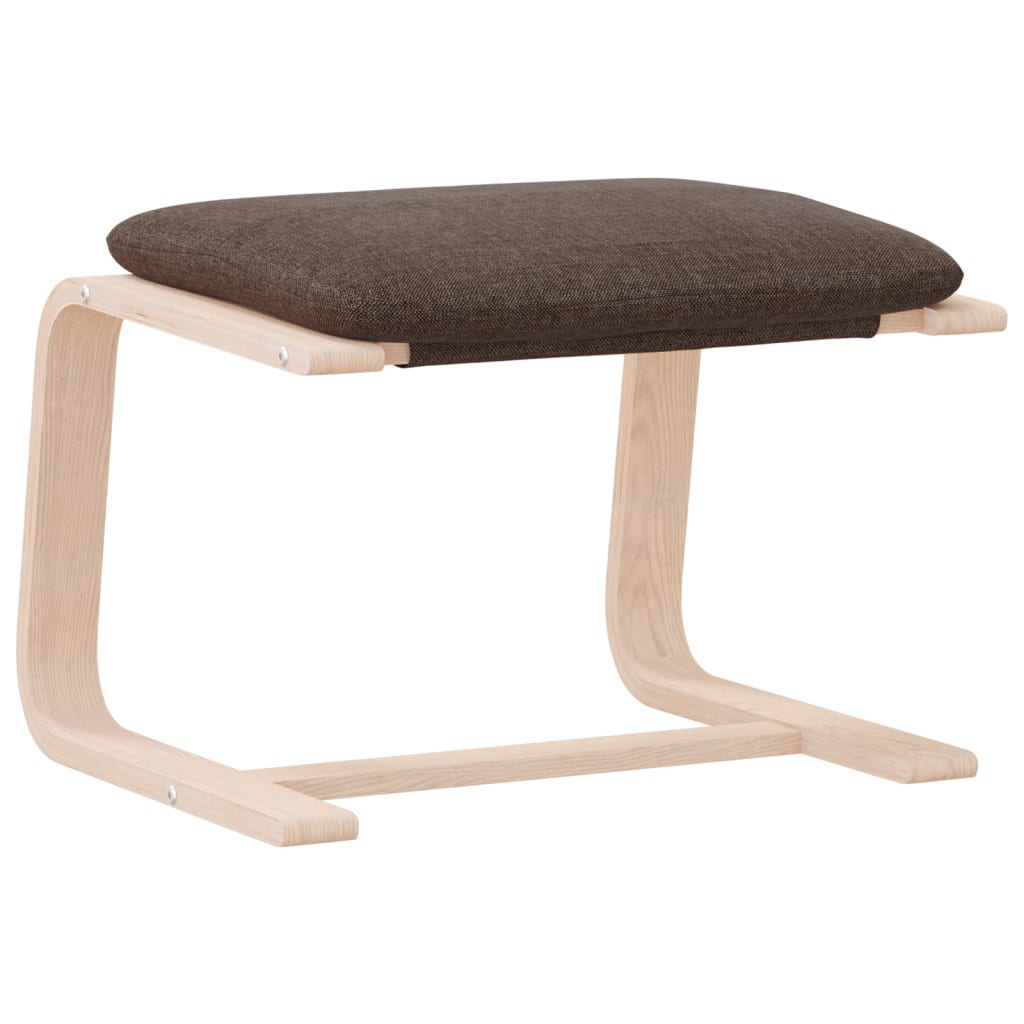 Reposapiés，Taburete de tela marrón oscuro 51x41x40 cm CFW3801 | Leroy ...