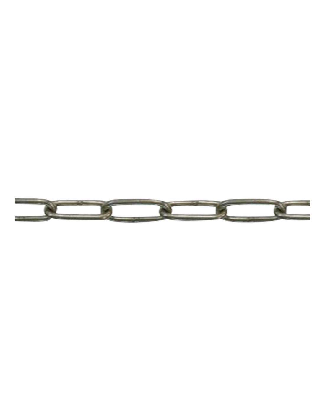 M Chaîne à maillon long Diamètre 4 Inox A4 (vendu au m)-1 pièce | Leroy ...