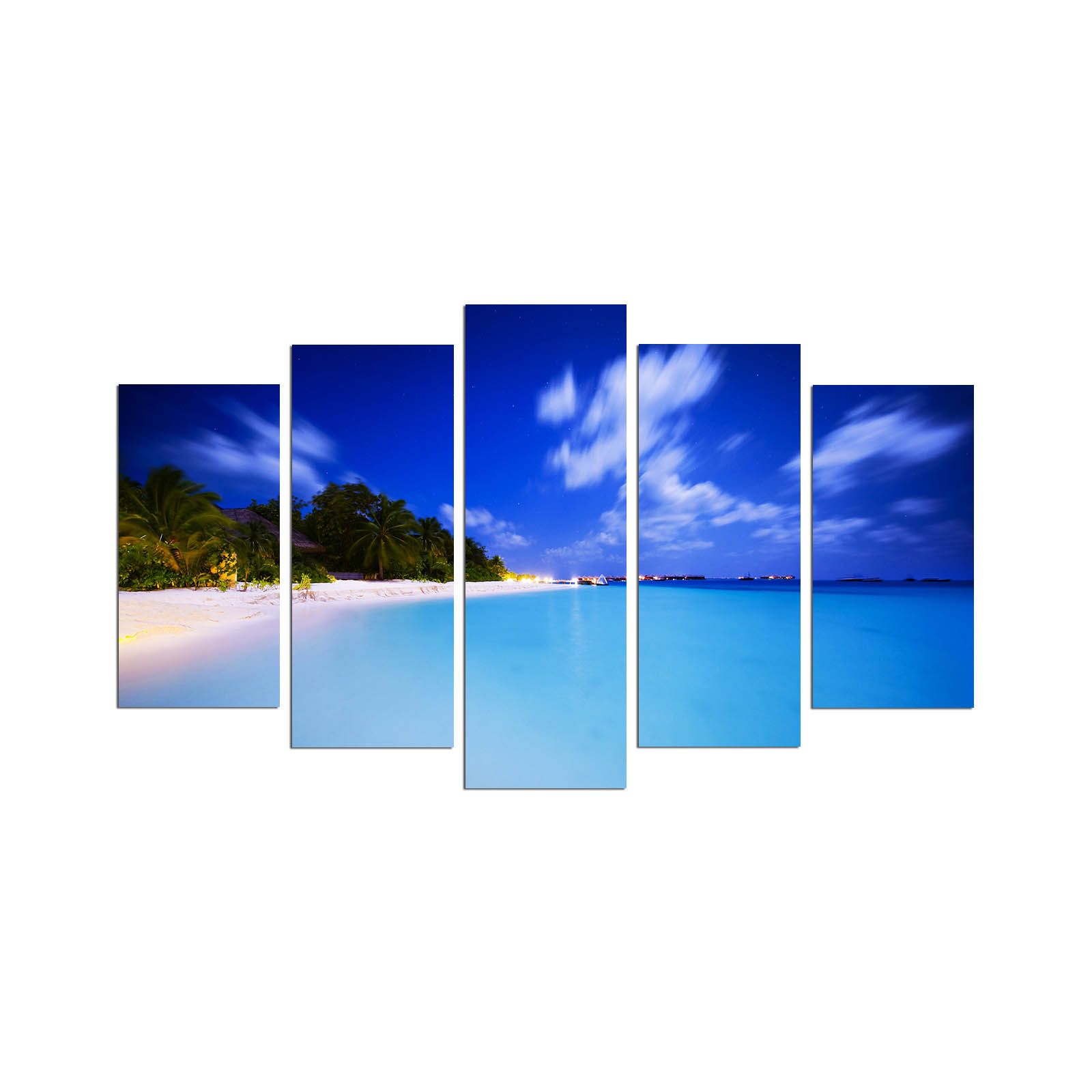 Pentaptyque Grex Motif Plage paradisiaque | Leroy Merlin