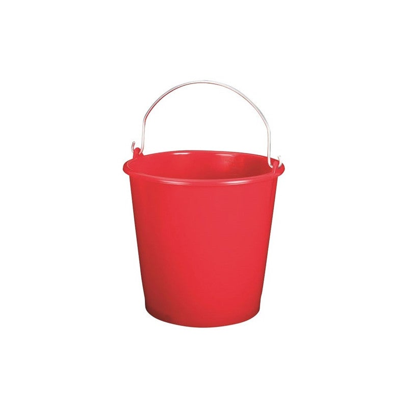 SEAU MENAGE 5L ROUGE ALUMINIUM ET PLASTIQ - S5 | Leroy Merlin