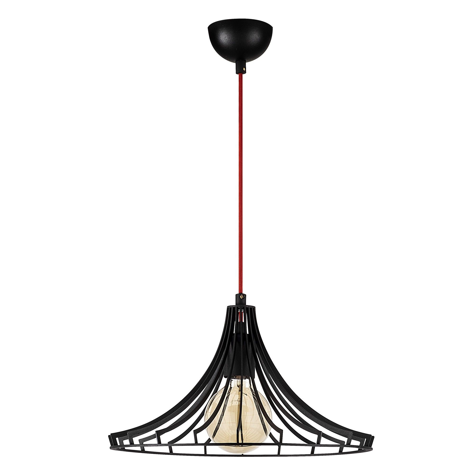 Suspension entonnoir Luxea D37cm Métal Noir | Leroy Merlin