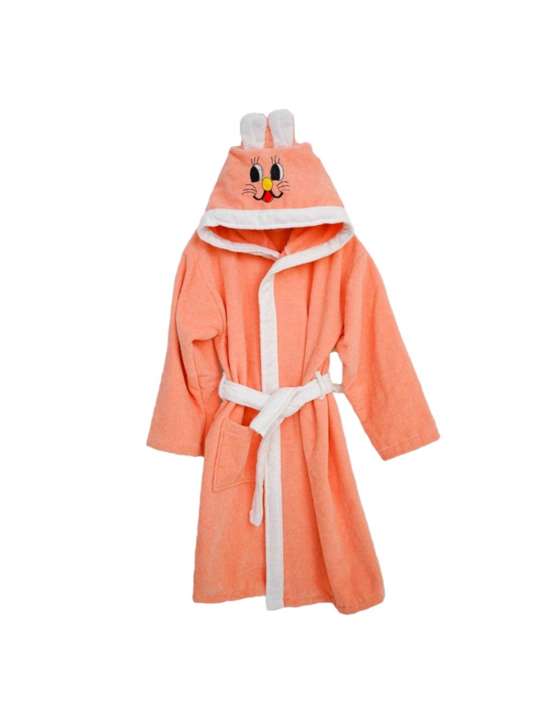 Peignoir Eponge Enfant Orange - 3/4 ans | Leroy Merlin