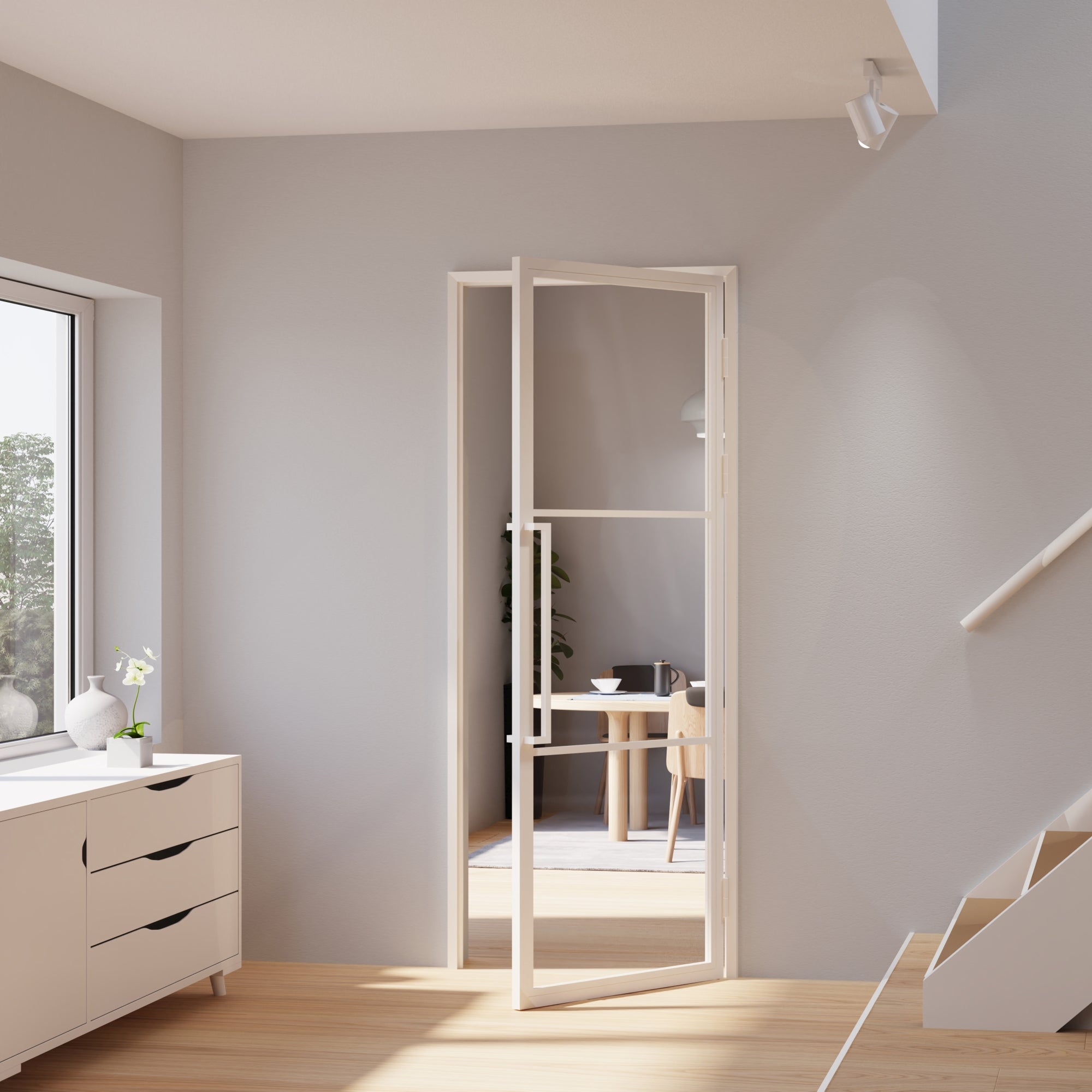 Schulte porte intérieure loft en verre, 83x197cm, bloc-porte vitré ...