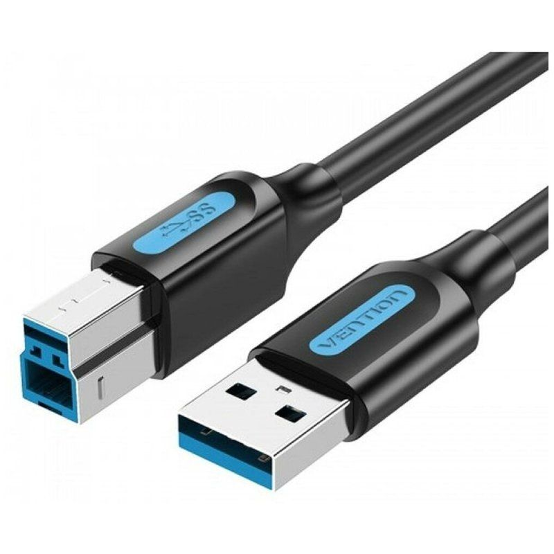 Cable USB 3.0 Impresora Vention COOBI/ USB Macho - USB Macho/ 3m/ Negro | Leroy Merlin
