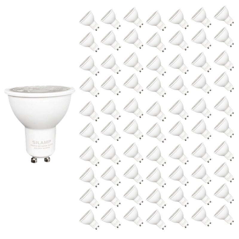 Ampoule LED GU10 8W 220V PAR16 COB (Pack de 100) - Blanc Neutre 4000K - 5500K - SILAMP | Leroy ...