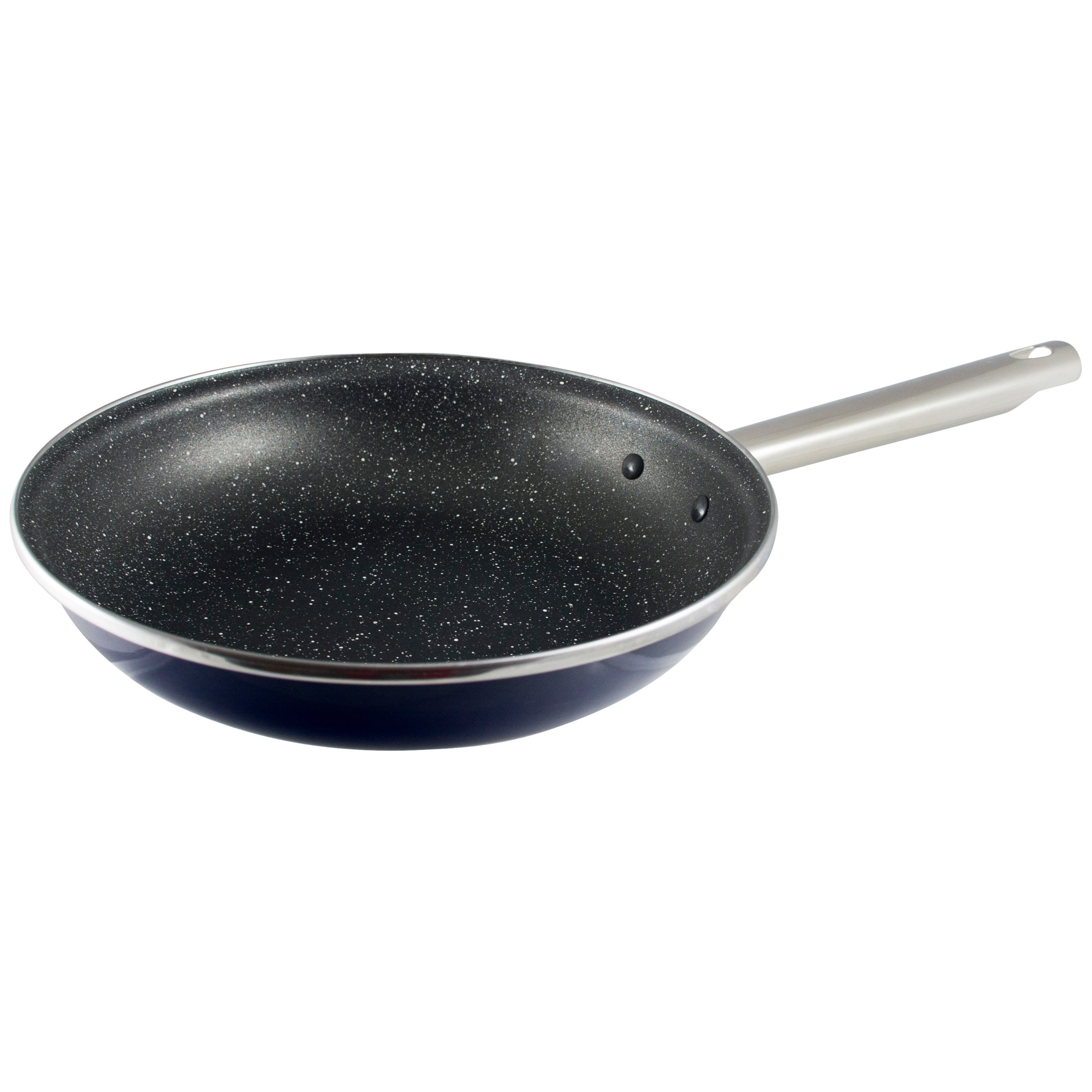 Sarten 28cm con revestimiento interior de mármol y exterior de esmalte Oceania con mango de ...