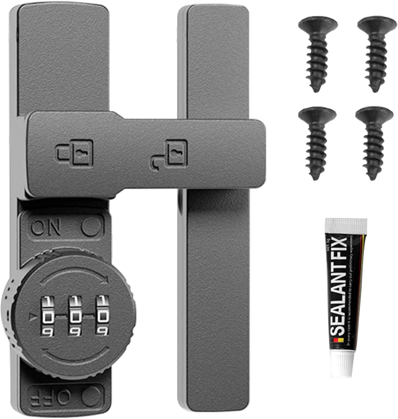 Cerradura de combinación de 180 grados con código de 3 dígitos sin ...