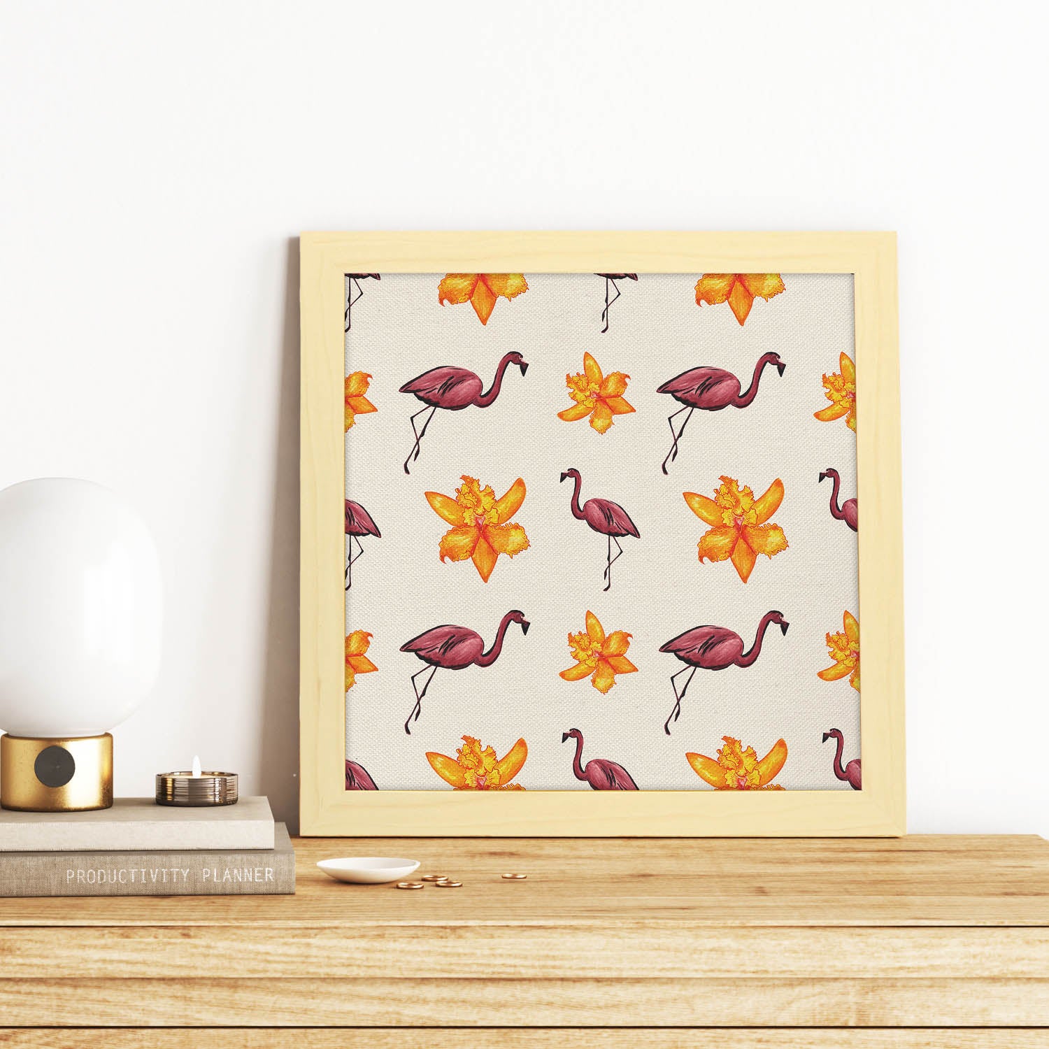 Poster Di Fiori E Natura. Lamina Quadrata Floreta Di Flamenco ...