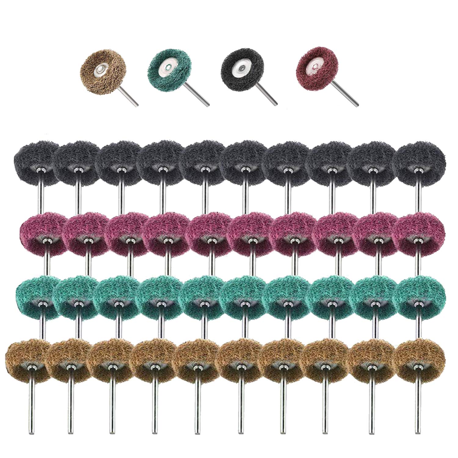 40 Pièces Kit Polissage Perceuse, Accessoires Dremel Polissage Abrasif ...