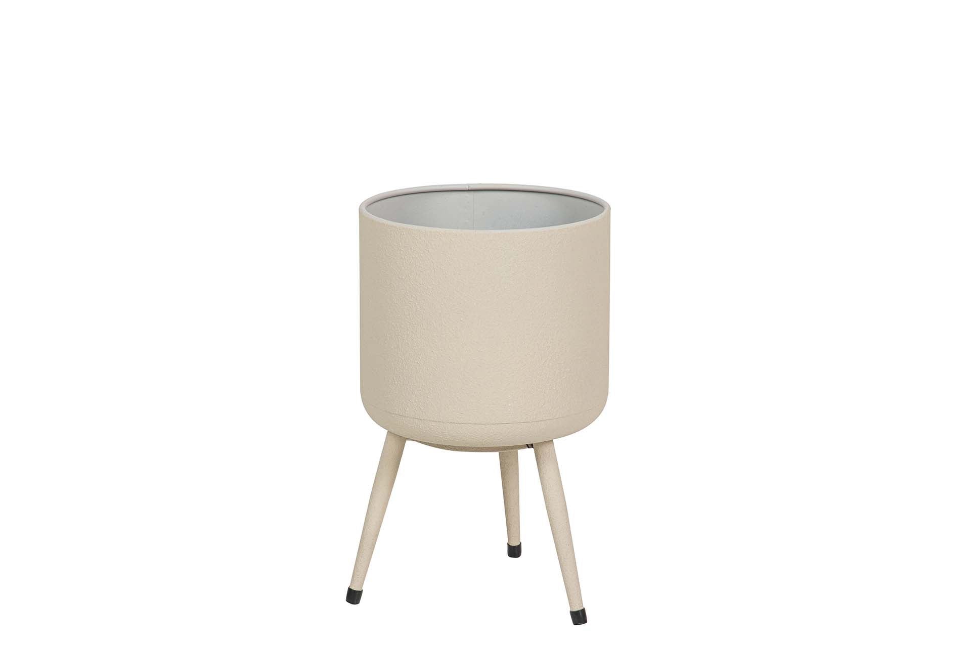 Plantero Metal Beige 20x20x32 Cm | Leroy Merlin
