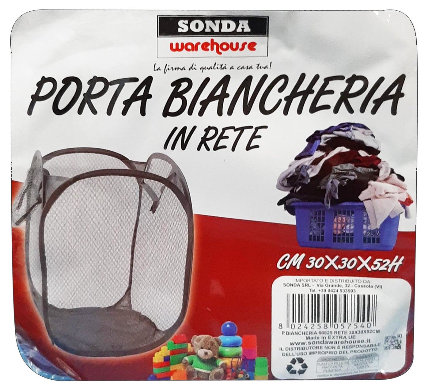 Porta Ropa de Red 30X30X52 Cm. Sonda Casre6789 | Leroy Merlin