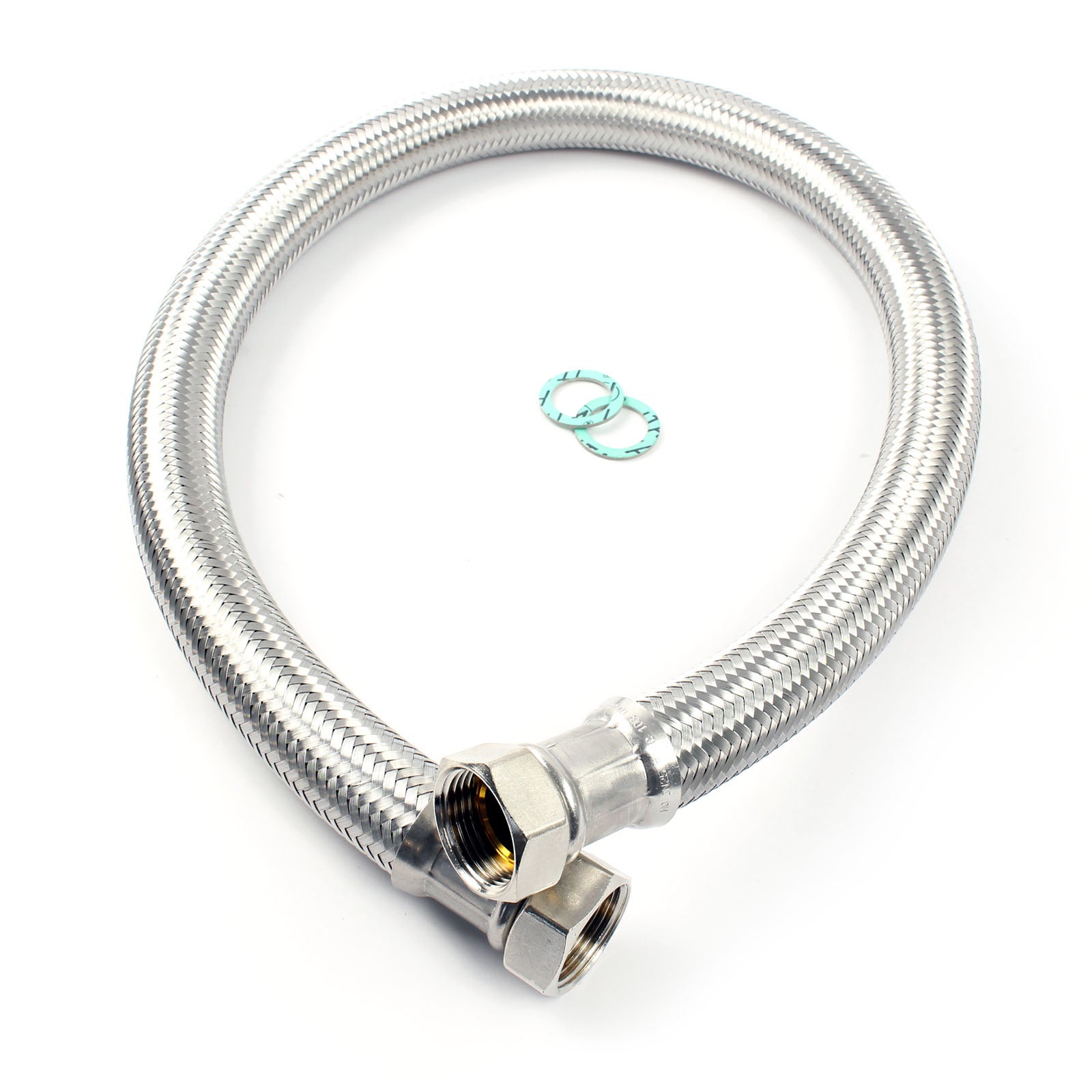 XPOtool Tuyau blindé Flexible 1000mm DN25 Raccord 2x 1" (30,29mm) Acier ...