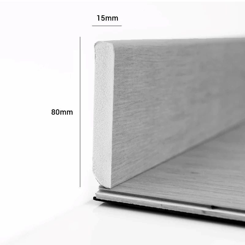 Arquiservi | Rodapié poliestileno PVC Gris Medio. 20 Tiras 2200x80x15 ...