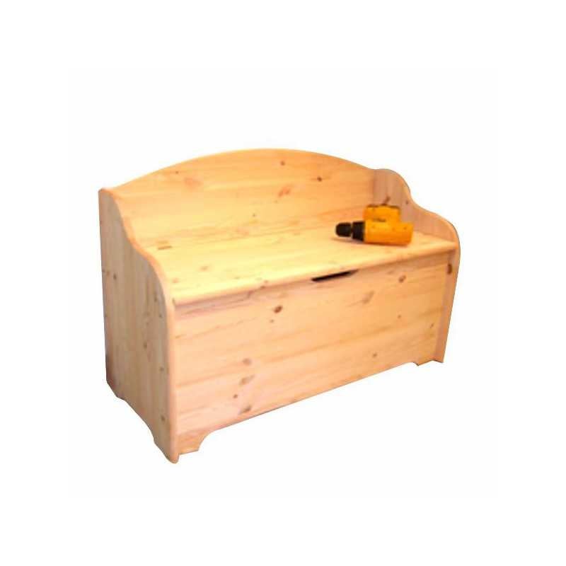 Arcón de madera con respaldo 100X41 h 67 | Leroy Merlin