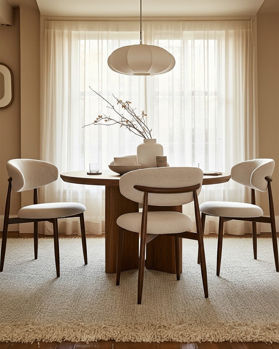 Kerin - Lot de 2 chaises en tissu et pieds métal | Leroy Merlin