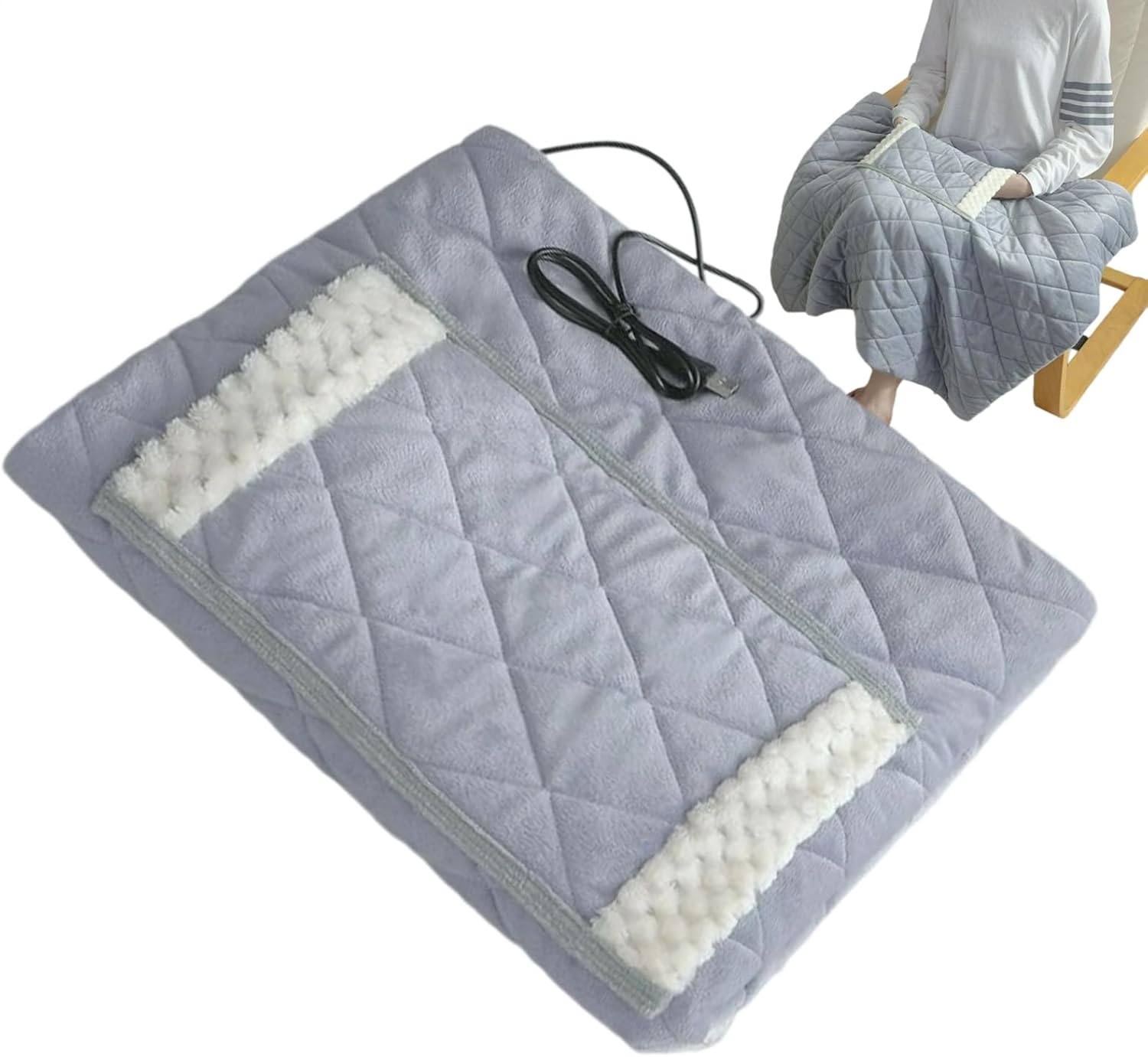 Couverture Chauffante Électrique - Plaid Chauffant Confortable 70 x 100 ...