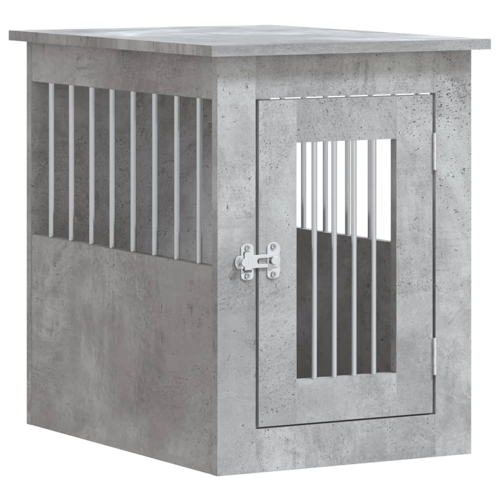 Cage pour chien en bois contrecollé béton gris 45x62x59 cm | Leroy Merlin