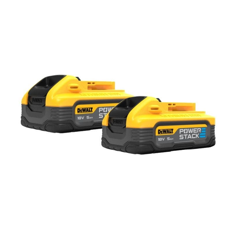 Pack 2 batteries DEWALT POWERSTACK XR - 2 batteries 18V 5Ah - DCBP518H2 ...