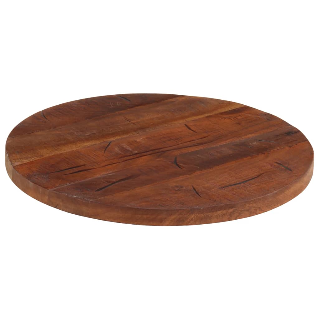 Plateau de table rond en bois massif recyclé ? 40x3,8 cm | Leroy Merlin