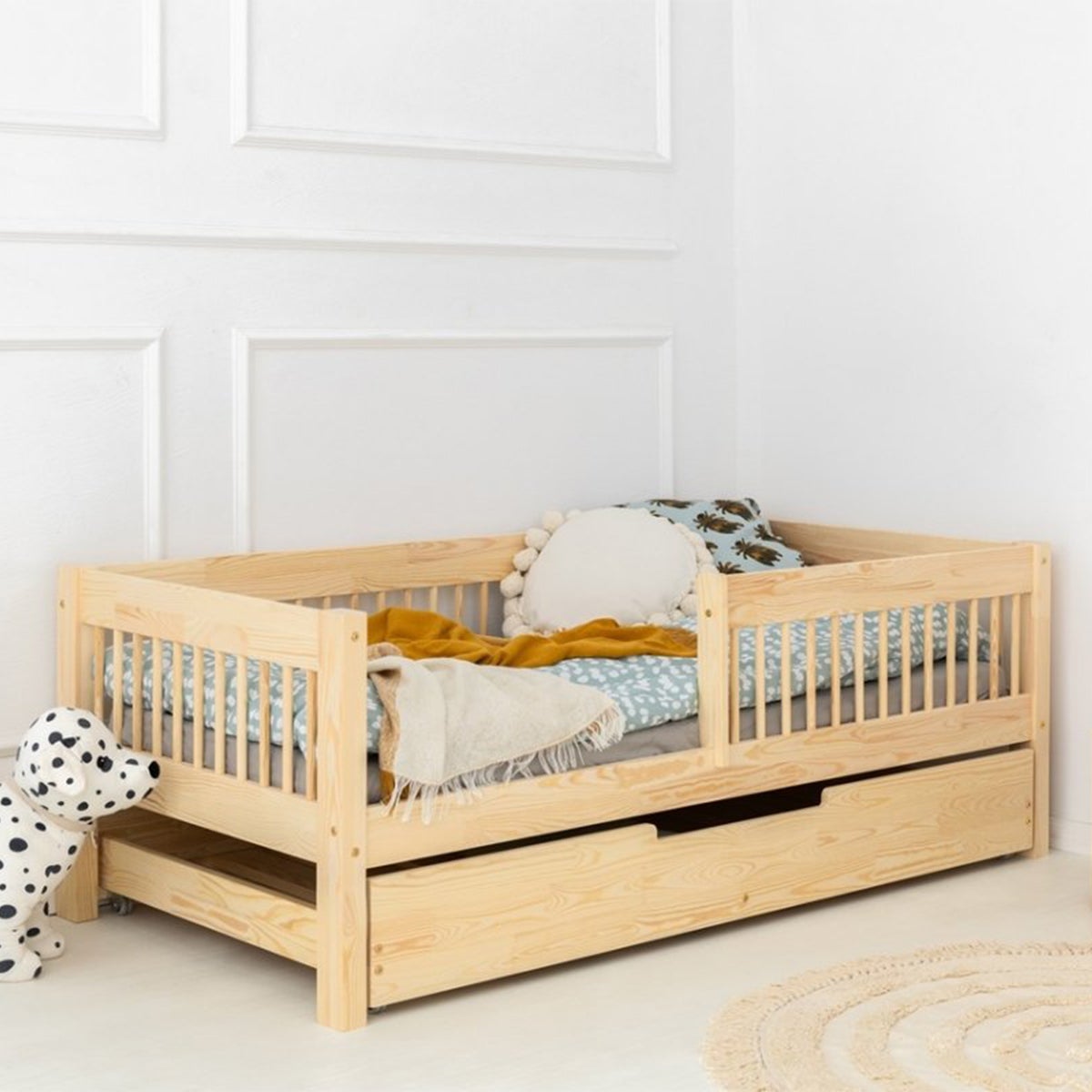 Lit 70x140 sommier et tiroir inclus Ariette Bois | Leroy Merlin