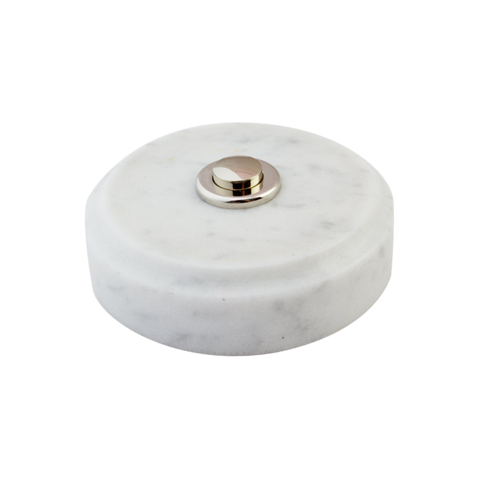 DKO ELEC Sonnette Madrid filaire marbre blanc bouton chrome | Leroy Merlin