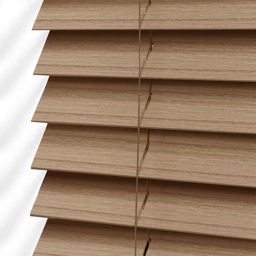Venecianas Madera Efecto madera con escalerilla Color Canela tx 140x140 ...