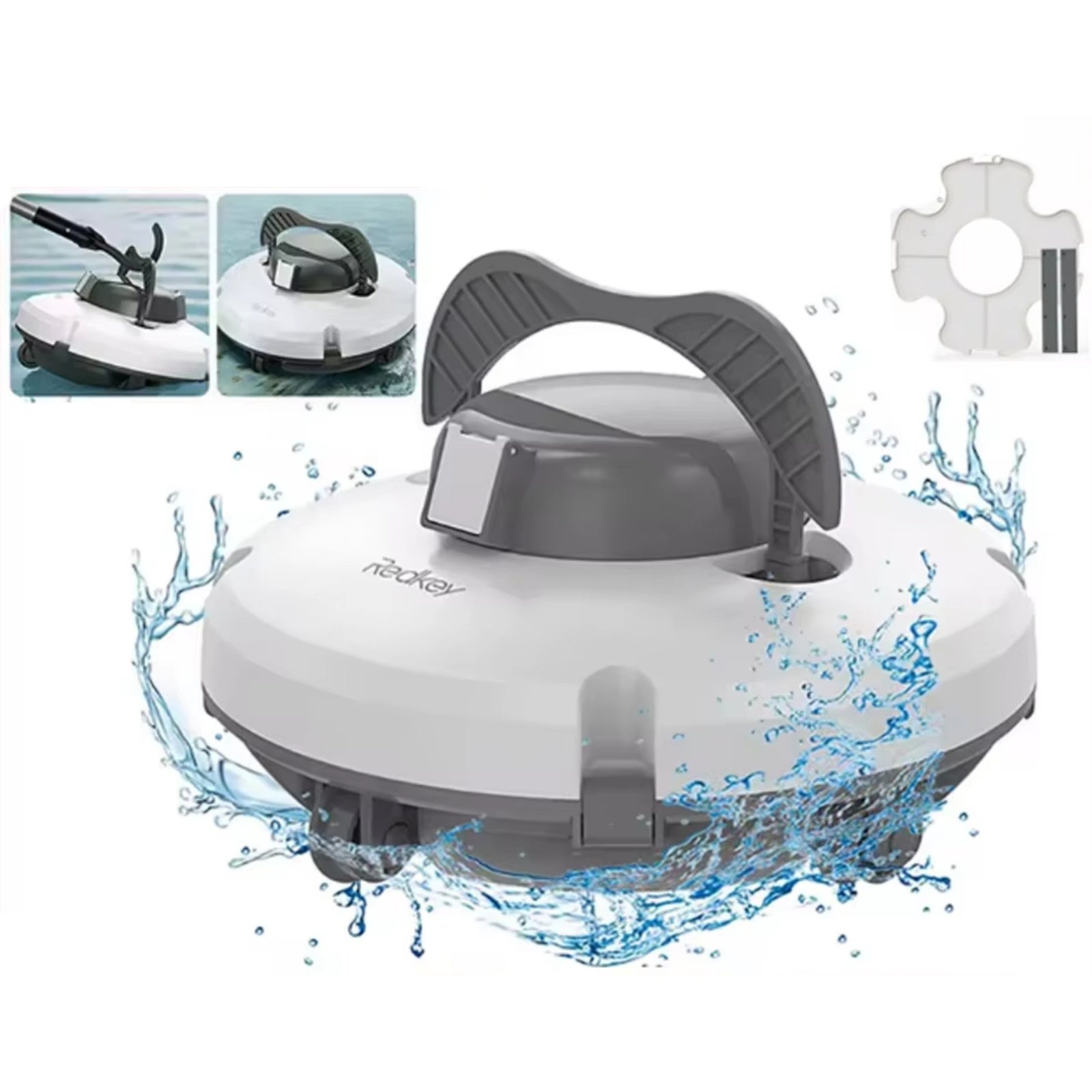AUTRUCKER Aspiradora robótica para piscinas, aspiradora eléctrica para ...